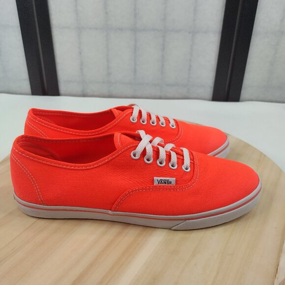 Vans | Shoes | Vans Authentic Lo Pro Bright Neon Coral Sneakers Unisex ...